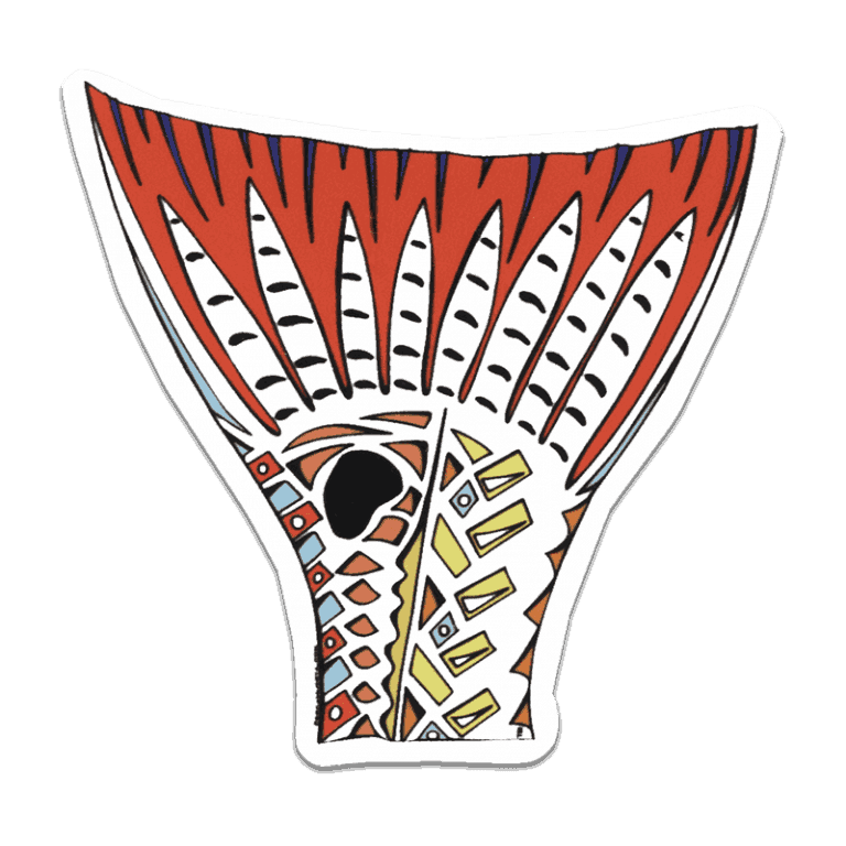 Pesca Muerta Jay Talbot Redfish Tail Decal - Fly Slaps Fly Fishing ...
