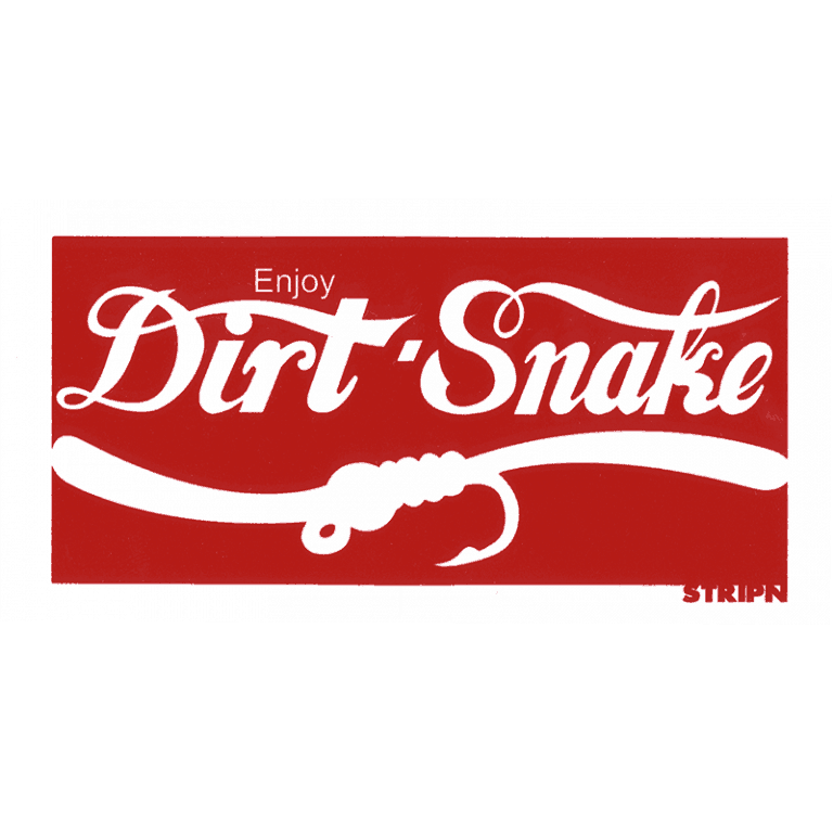 Stripn Flywear Dirt Snake Sticker - Fly Slaps Fly Fishing Stickers and ...