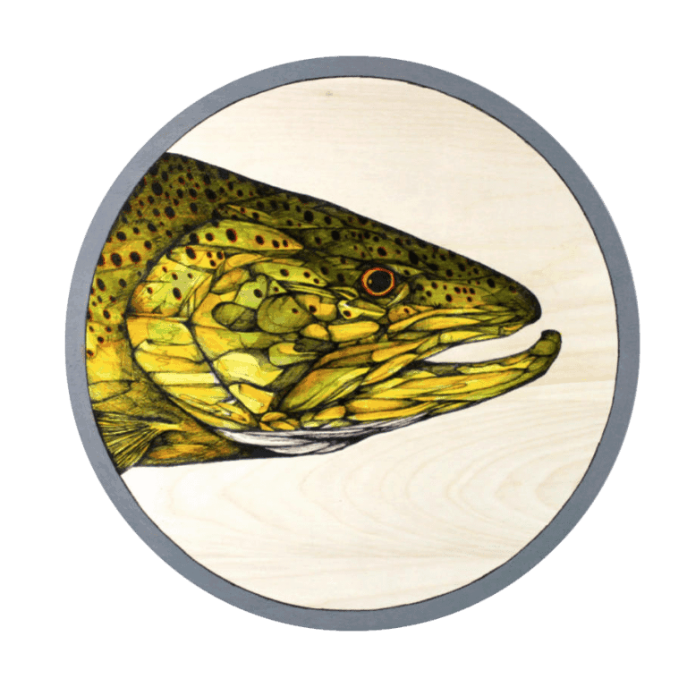 Jake Keeler Sketchy Brown Sticker - Fly Slaps Fly Fishing Stickers and ...