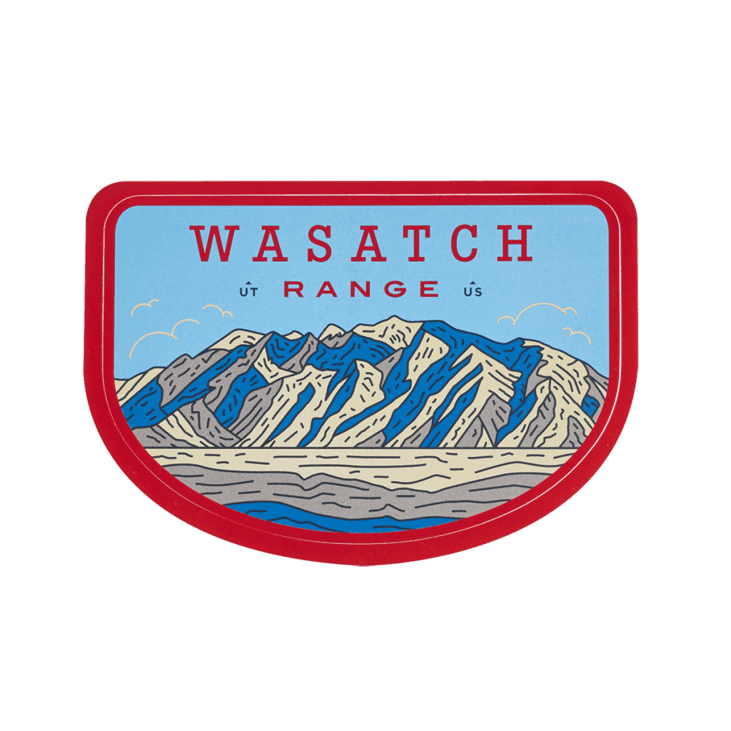 Sendero Wasatch Range Sticker - Fly Slaps Fly Fishing Stickers and Decals
