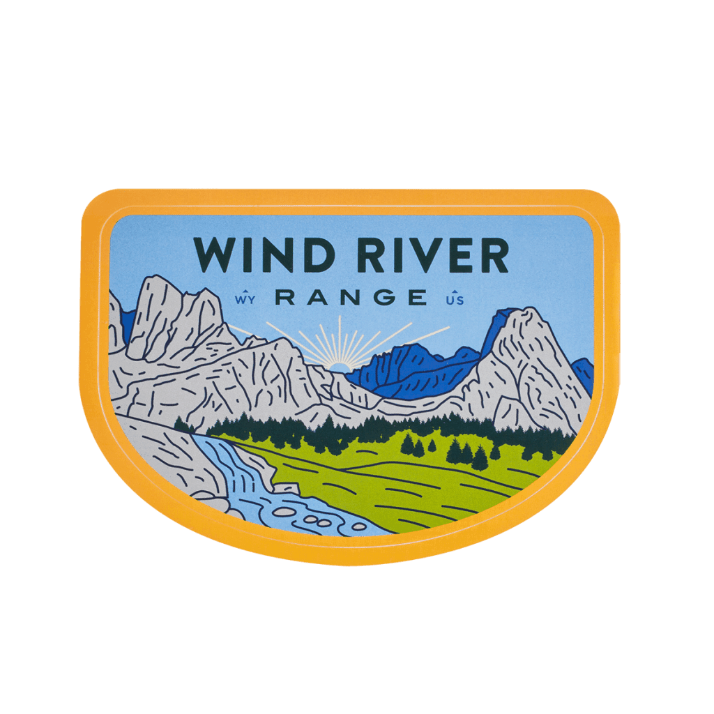Sendero Wind River Range Sticker - Fly Slaps Fly Fishing Stickers and ...