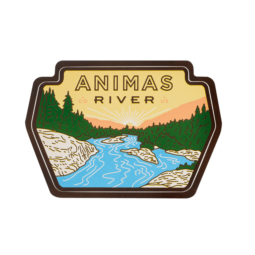 Sendero Animas River Sticker - Fly Slaps Fly Fishing Stickers and Decals