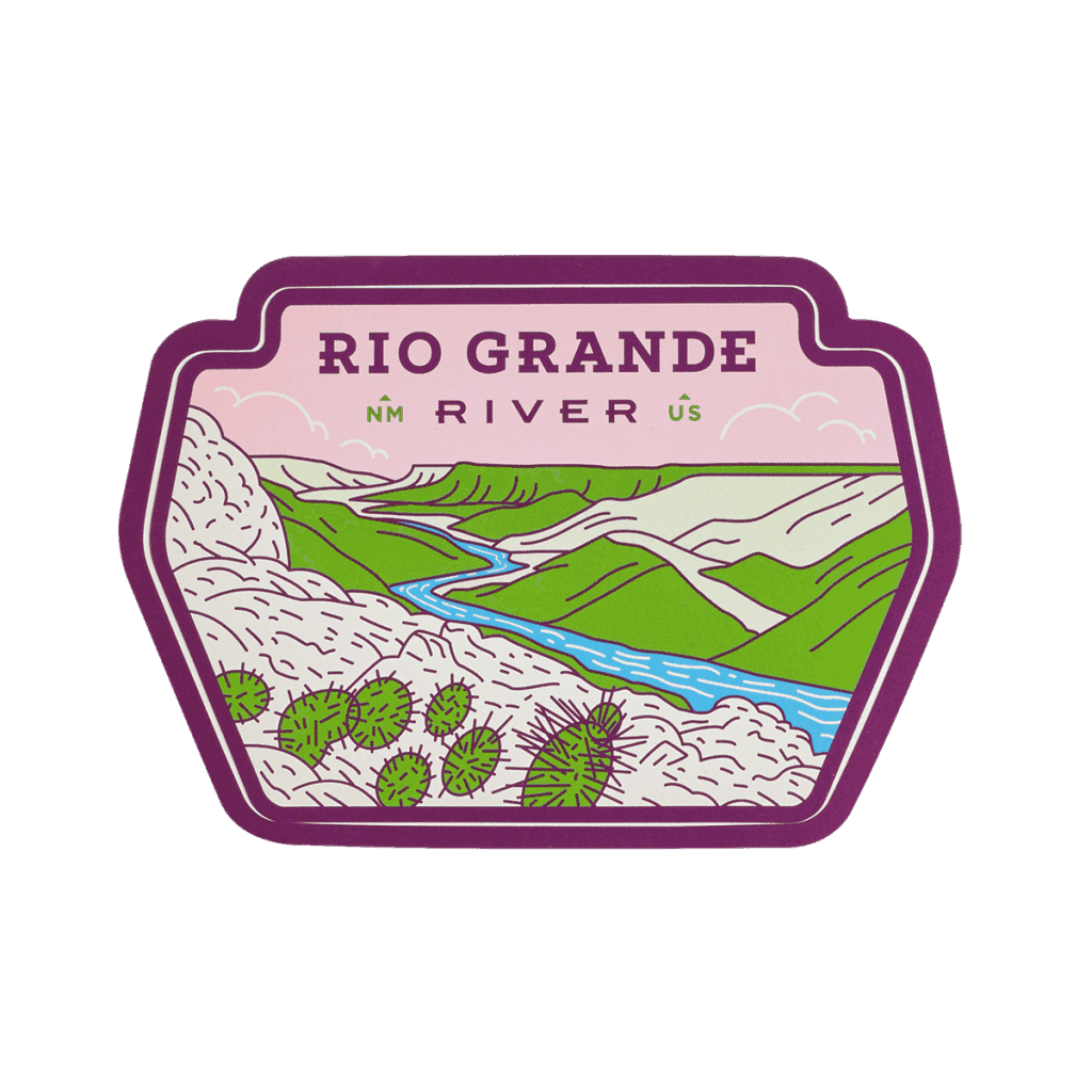 Sendero Rio Grande River Sticker - Fly Slaps Fly Fishing Stickers and ...