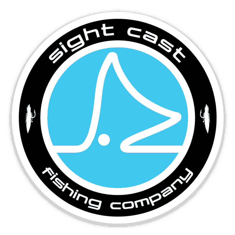 Sight Cast Fishing Company Circle Logo Sticker - Fly Slaps Fly Fishing ...