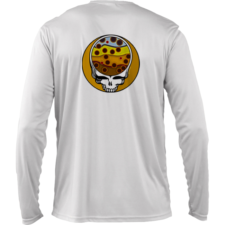 Fly Slaps Steal Your Face Brown Trout Solar Long Sleeve Shirt - Fly ...