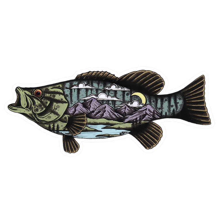 DrewLR Ozark Smallmouth Sticker - Fly Slaps Fly Fishing Stickers and Decals