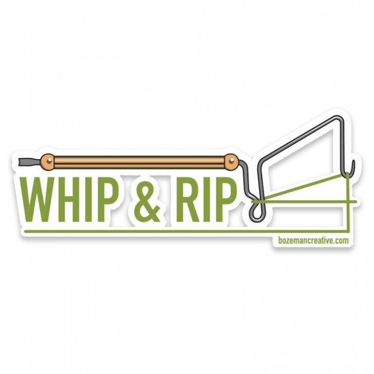 Bozeman Creative Whip & Rip Fly Tying Sticker - Fly Slaps Fly Fishing ...