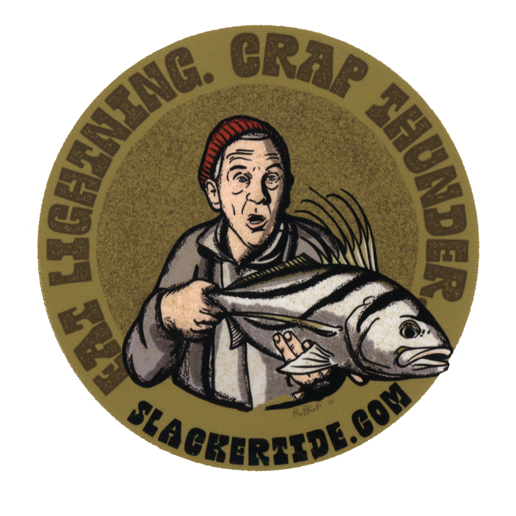 Richard Blanco Eat Lightening Crap Thunder Rooster Fish Sticker - Fly ...